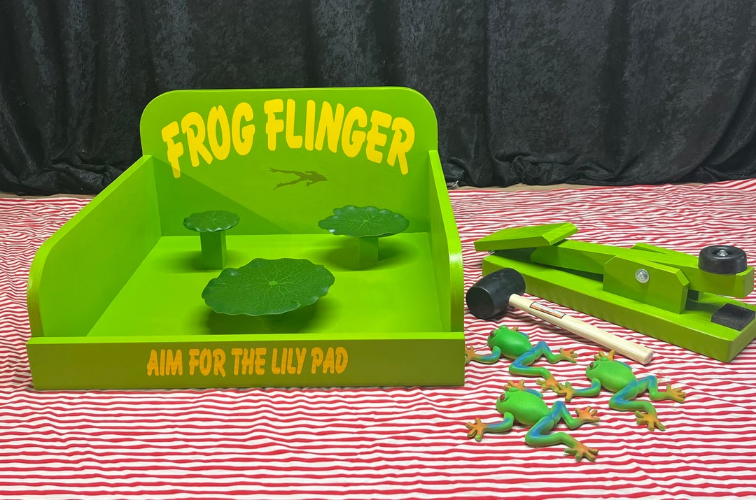 Deluxe Frog Flinger Carnival Game. Perfect for Trade Show, Rental ...