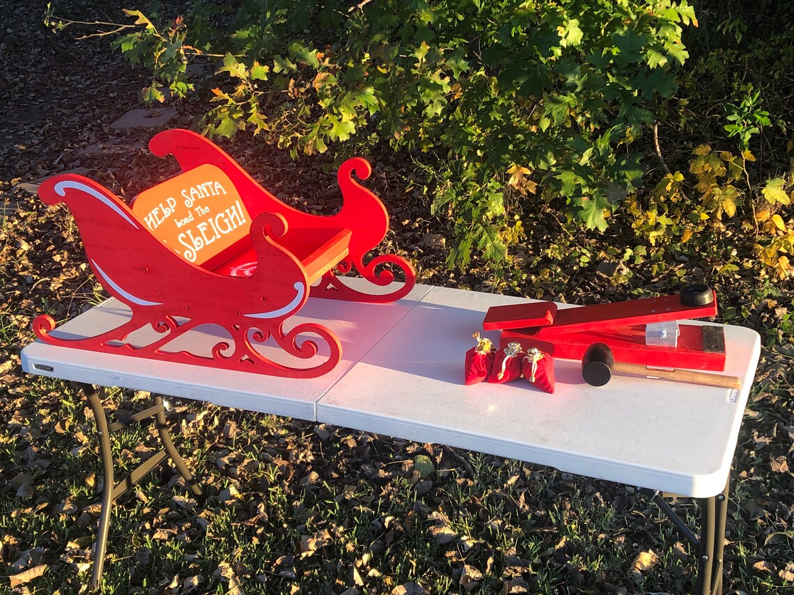 Santa Sleigh Carnival Game, Christmas Party, Trade Show - Etsy