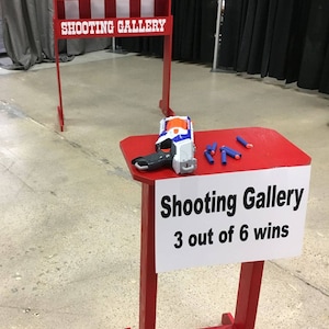 Tabletop Shooting Gallery Carnival Game Compatible With Nerf Guns ...
