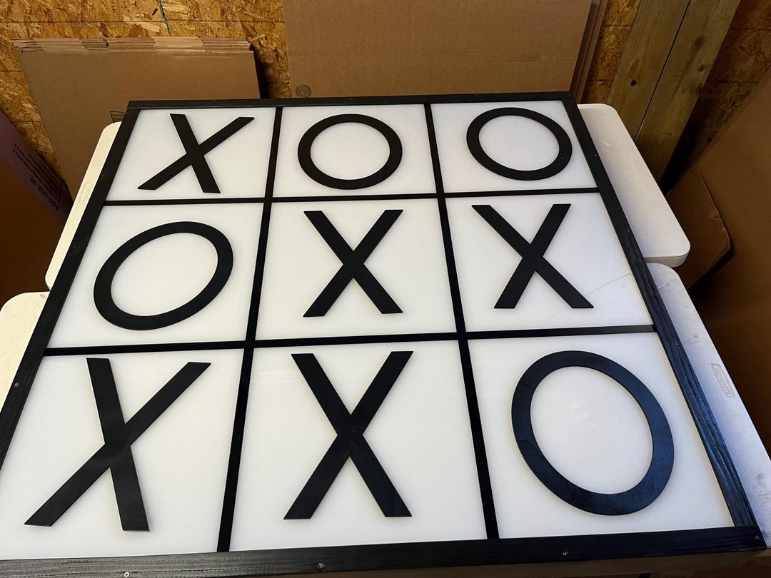 Giant LED Tic-tac-toe Game - Trade Show or Event Rental - FREE SHIPPING ...