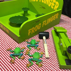 Deluxe Frog Flinger Carnival Game. Perfect for Trade Show, Rental ...