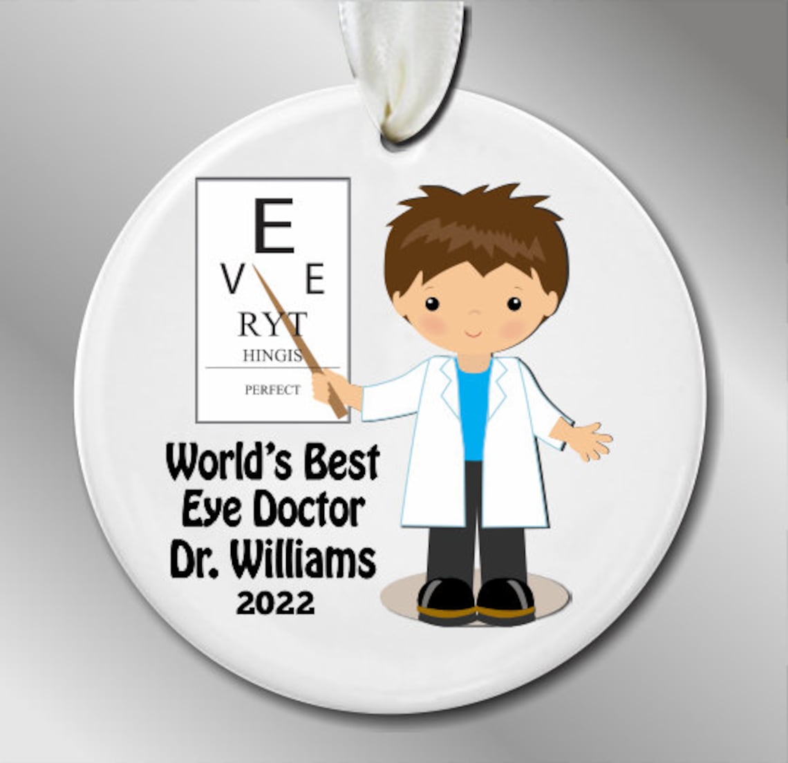 Personalized EYE DOCTOR Ornament Optometry Christmas Ornament - Etsy