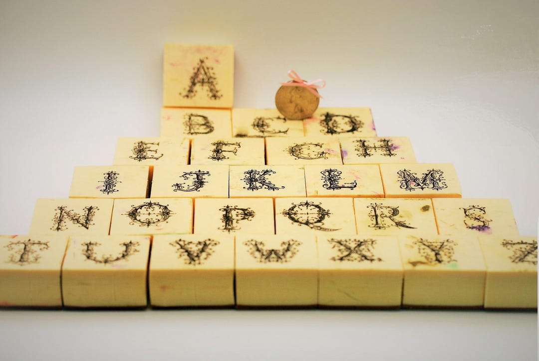 Fancy Filigree Alphabet Stamps - Etsy