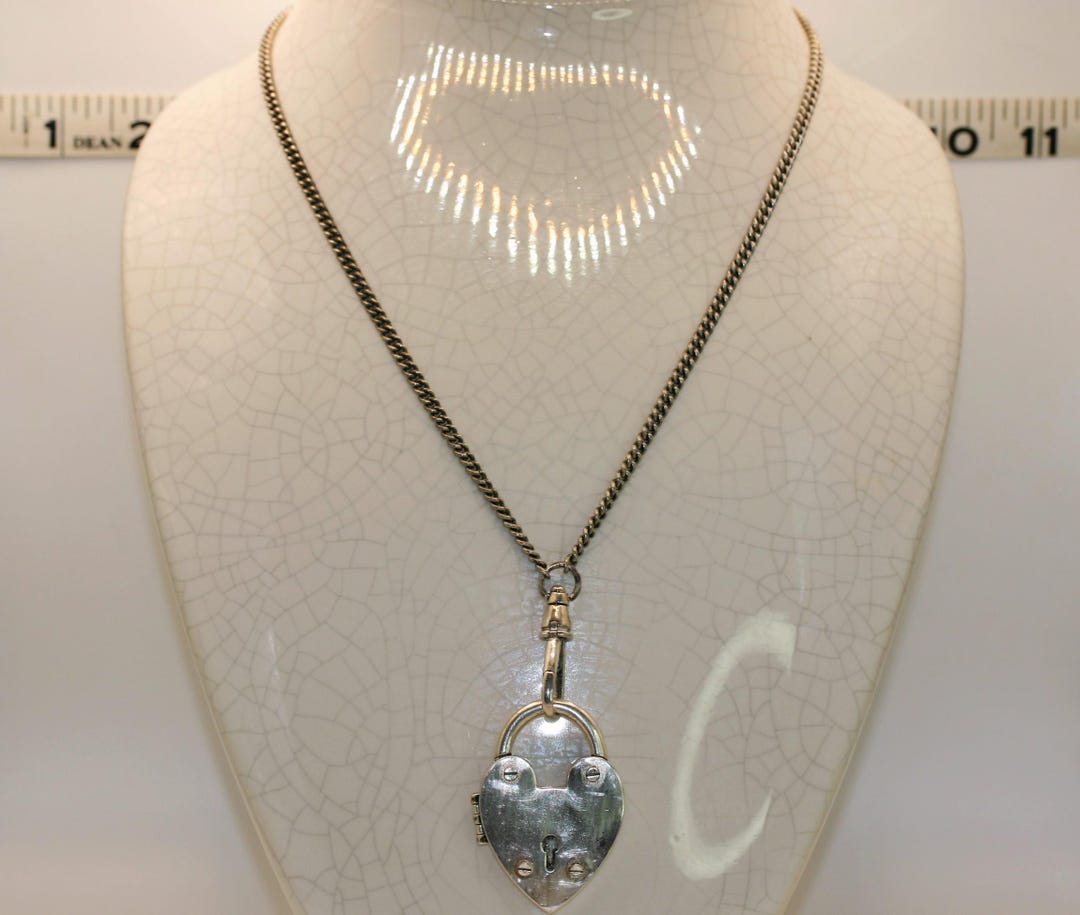 Fossil 32 Inch Large Heart Locket Necklace - Etsy