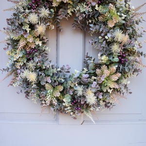 Rustic Farmhouse Wreath, Everyday Eucalyptus Wreath - Etsy