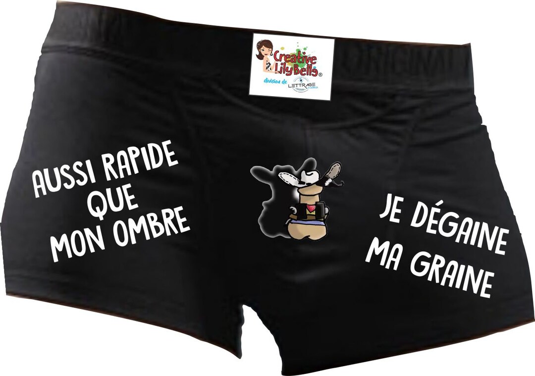 BOXER humoristique COWBOY dégaine vite b66 humour drôle - Etsy France