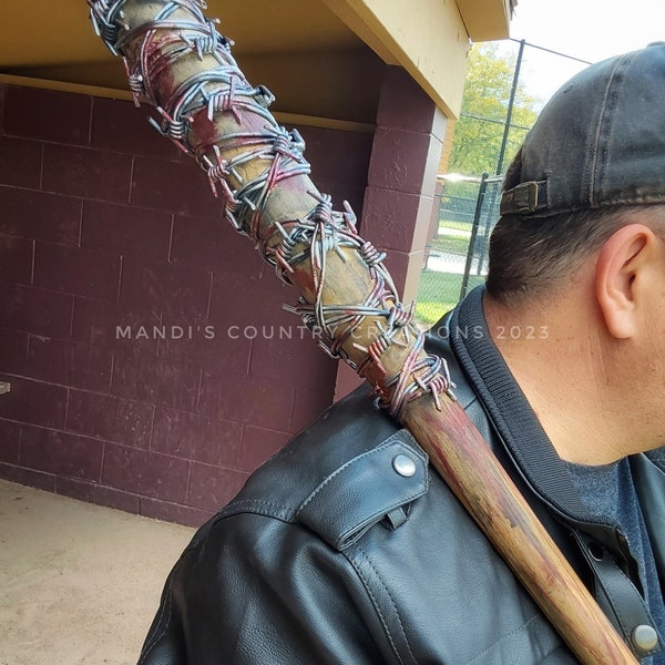 Barbed Wire Bat - Etsy