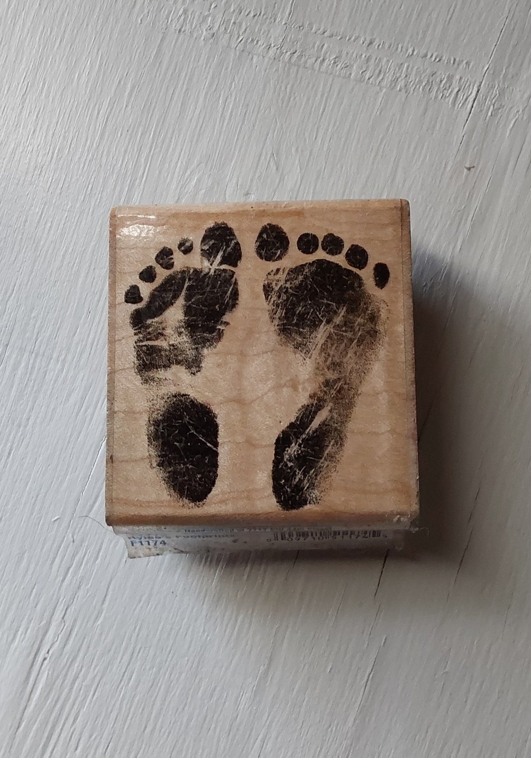 Stampabilities Rubber Stamp tiny Feet Small Size - Etsy
