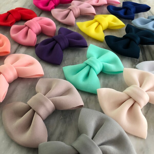 Pigtail Bows - Etsy