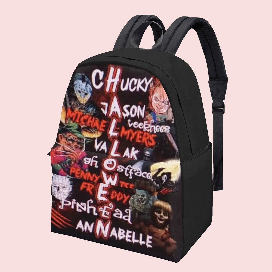 Halloween Backpack, Pennywise School Backpack, Horror Movie Bag,chucky ...