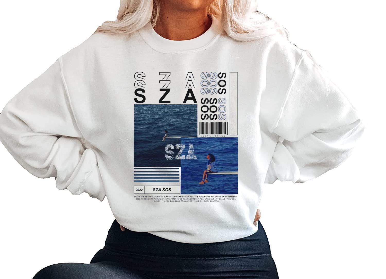 Vintage SZA Rapper Sweatshirt, SZA Sos Tour 2023 Shirt, Sos Album Shirt