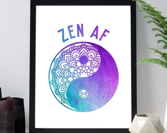 Zen Poster - Etsy