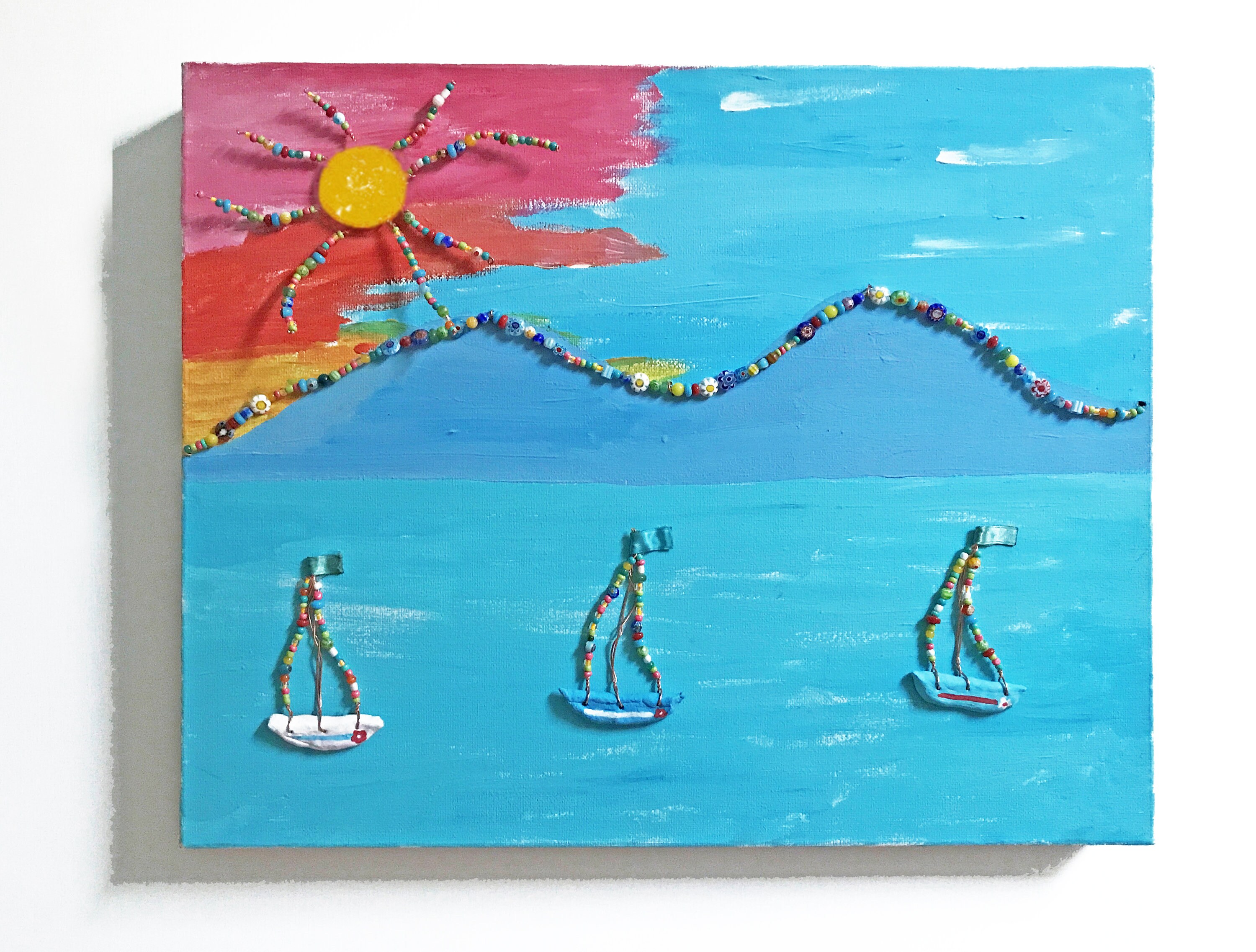 Quadro colorato quadro Napoli quadro Vesuvio quadro - Etsy Italia