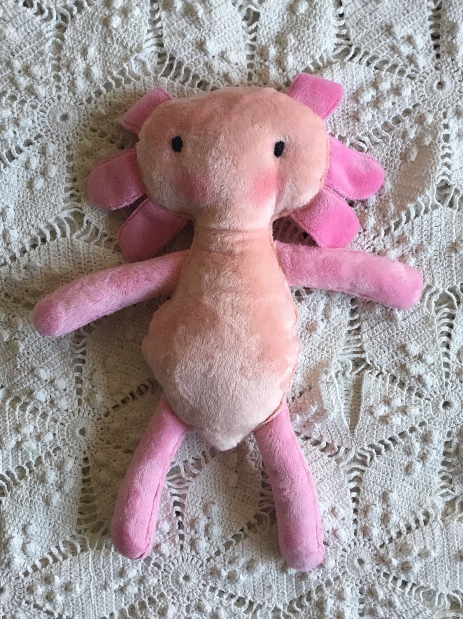 Ax Axolotl Doll Plush Pink Toy - Etsy