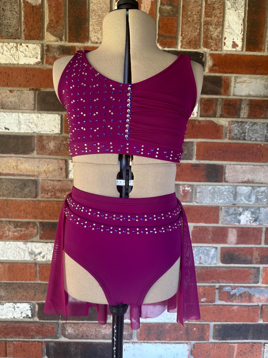Berry Dance Costume - Child 9/10, Rhinestone Embellished - Etsy