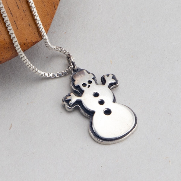 Snowman Necklace - Etsy