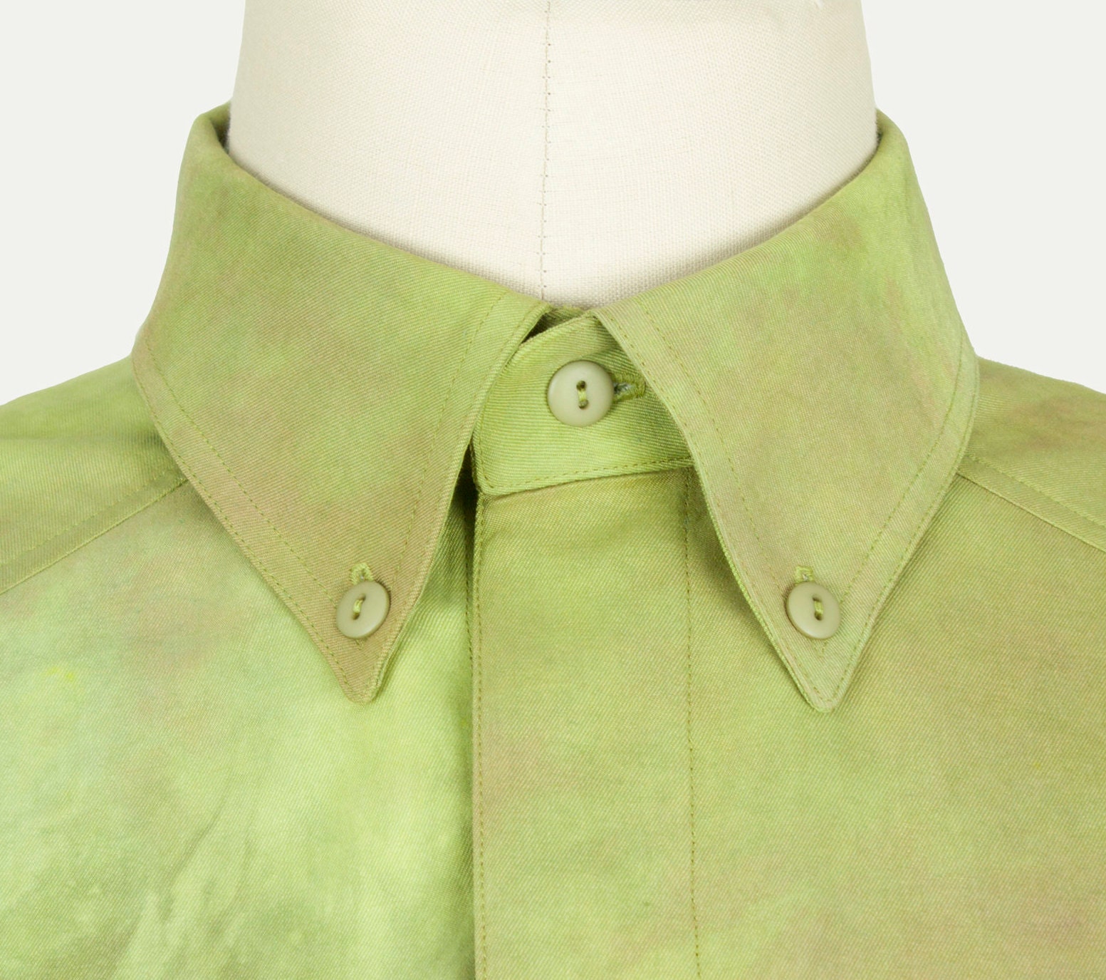 Turn Heads in This Wearable Art Mens Shirt. Dyed Silk Cotton, Partially ...