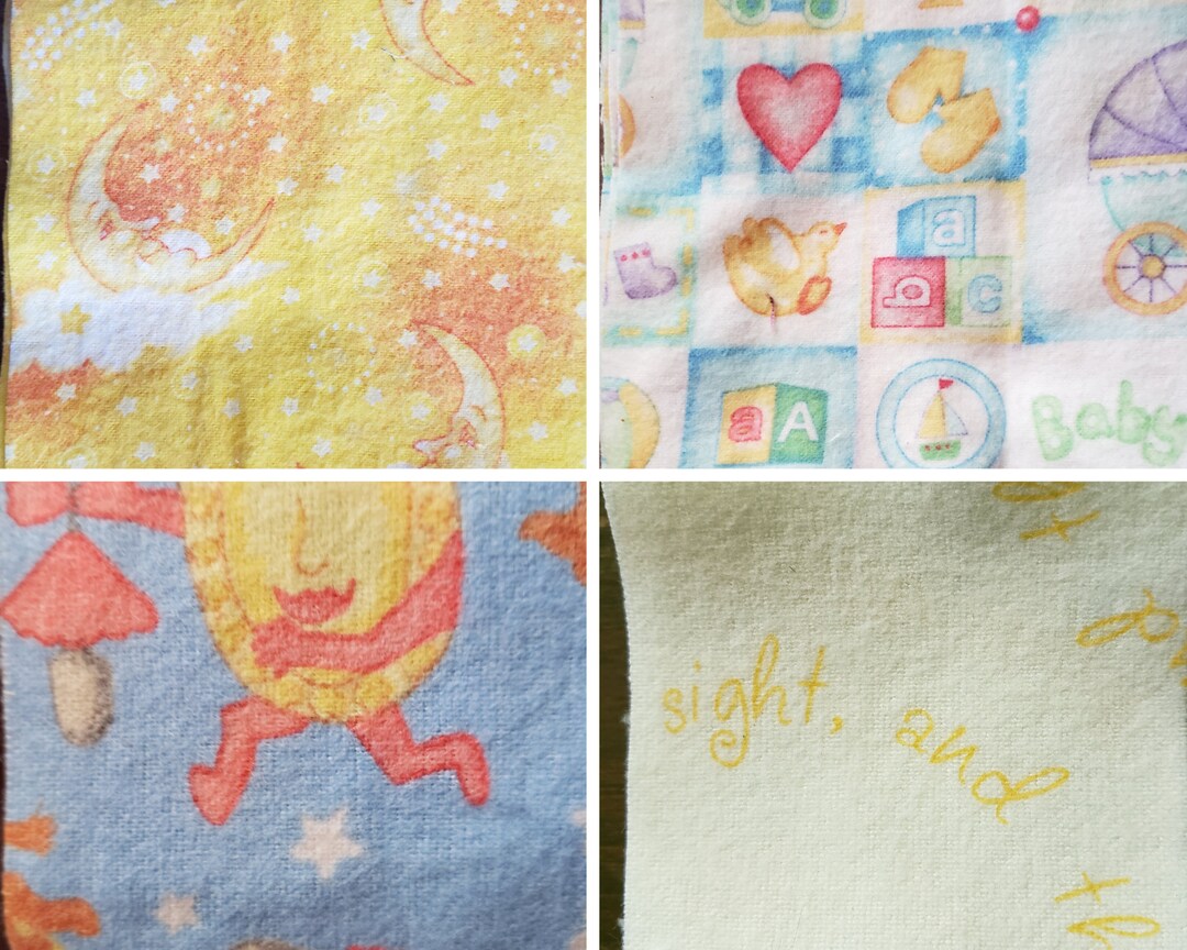 225 Pc Flannel Square, OOP Fabric, Pre Cut Flannel Fabric, Quilt ...