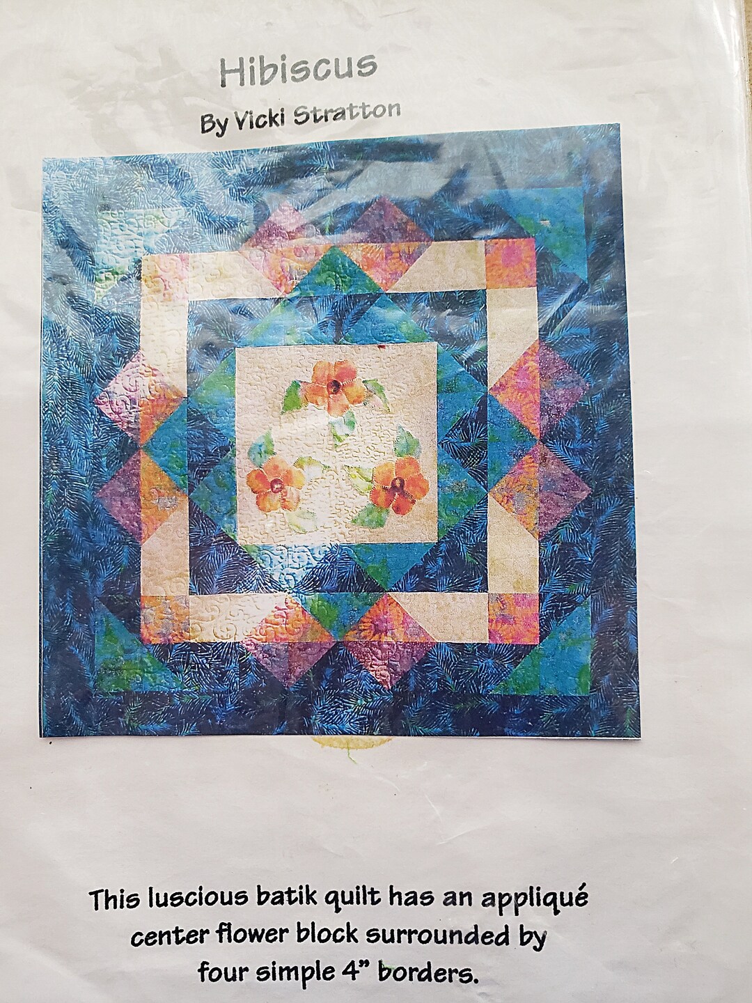 Hibiscus Quilt Pattern Vicki Stratton Quilt Hibiscus Quilt - Etsy
