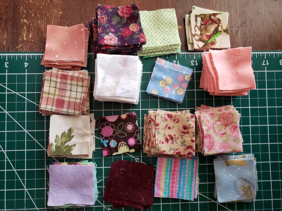 260 Pc Flannel, 1980s Flannel Fabric, OOP Fabric, Pre Cut Flannel ...