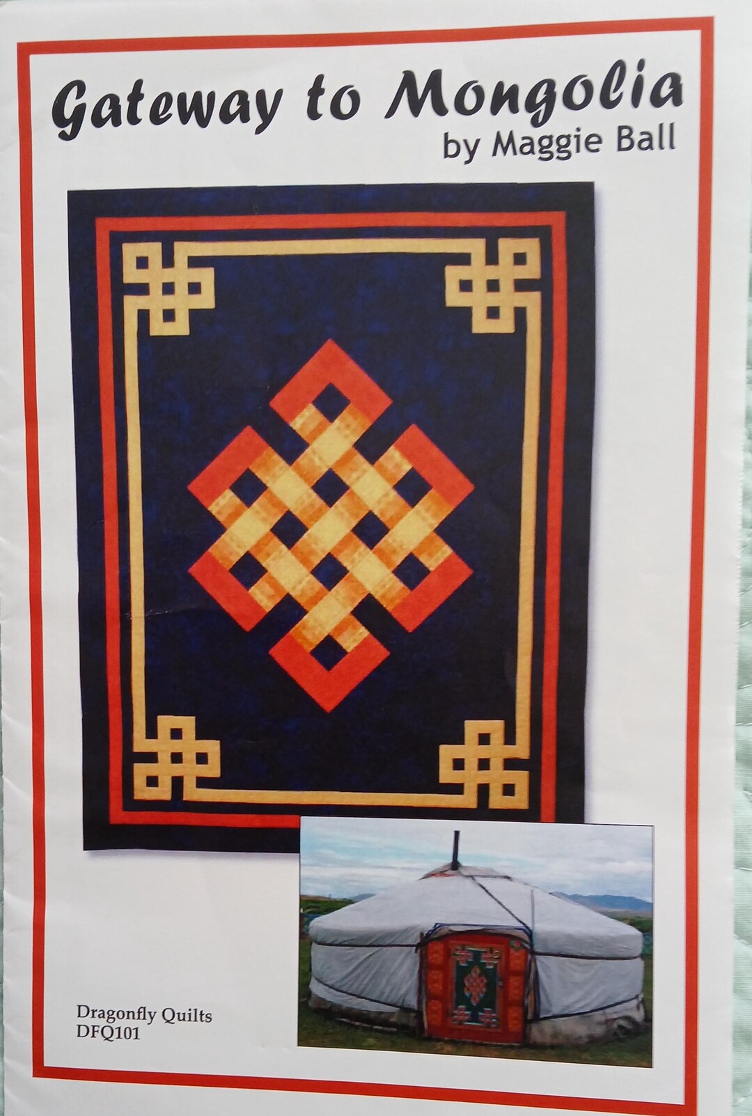 Gateway to Mongolia, Quilt Pattern, Maggie Ball, Oriental Maze Design ...