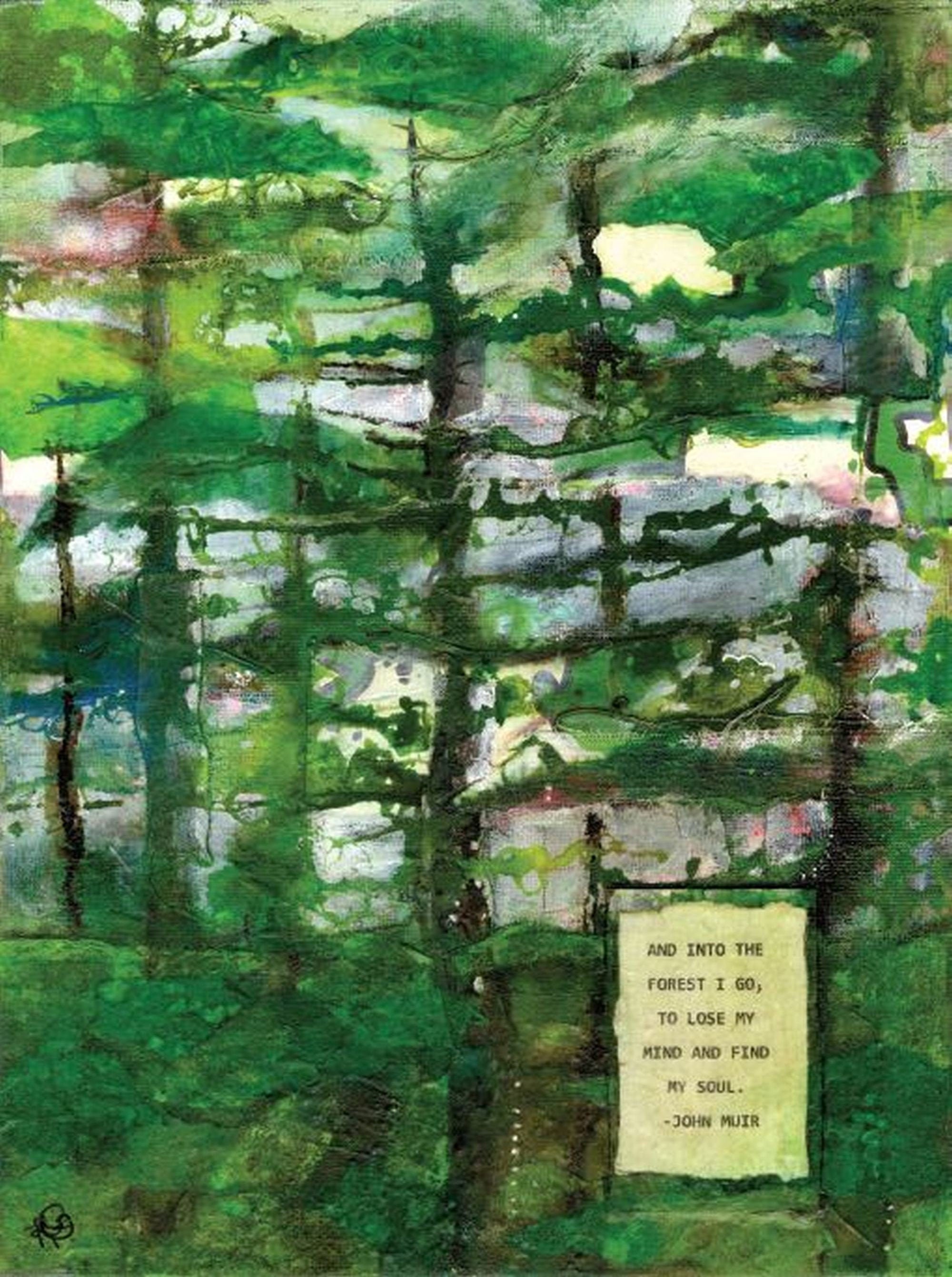 Into the Forest, 8x10 Print of Original Mixed-media Collage - Etsy