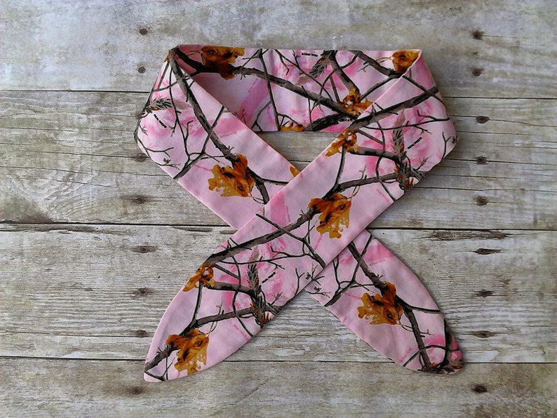 Pink Camo Headband Bandana Knot Hair Tie Realtree Head Scarf - Etsy