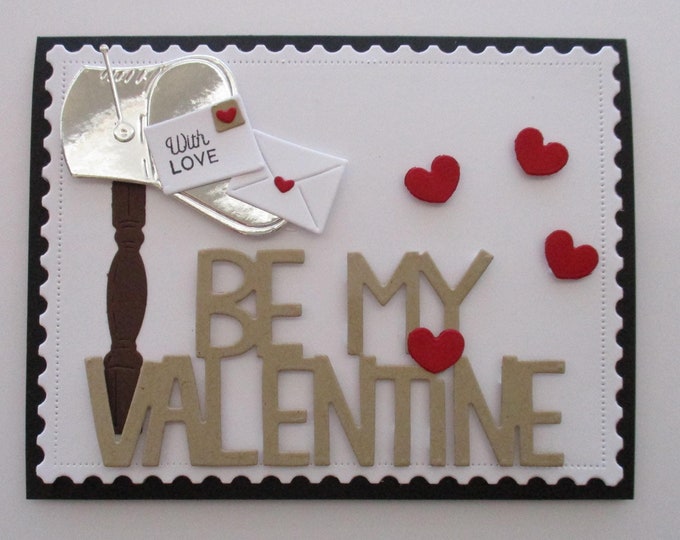 Valentine's Day Love Letter Card, Be My Valentine Card, Valentine's Day ...