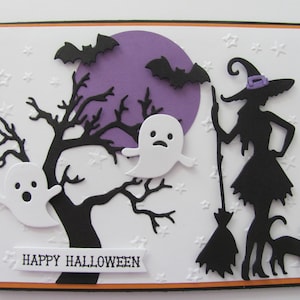 Halloween Card, Halloween Witch Card, Halloween Cards, Happy Halloween ...