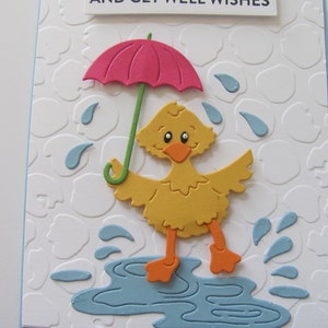 Get Well Duck Card, Get Well Soon Card, Duck Card, Sending Hugs Card ...