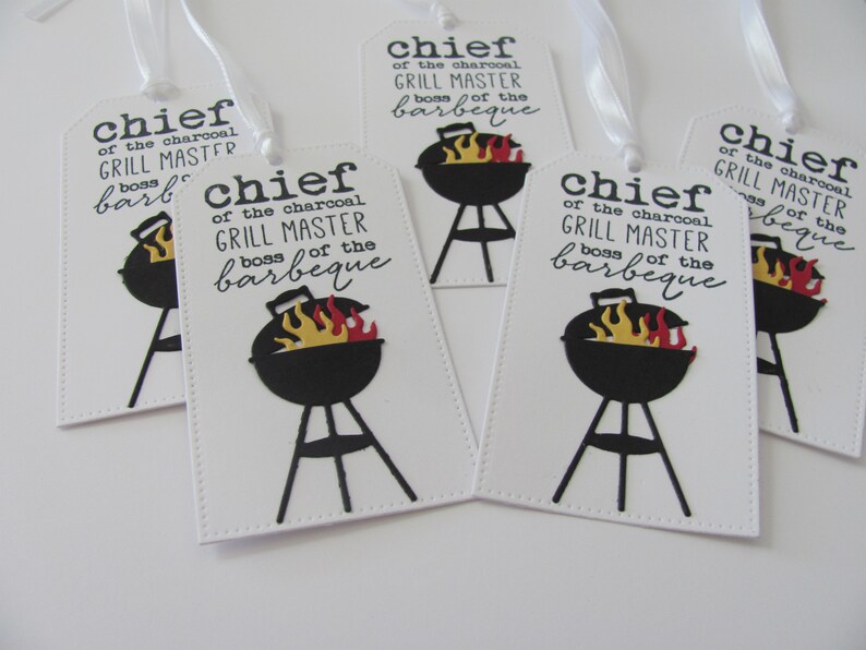 Father's Day Tags Father's Day Barbeque Grill Tags | Etsy