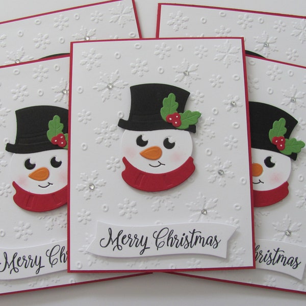 Snowman Card - Etsy