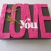 Valentine's Day Love Card, Love Card, Rose, Pink,red, Handmade Greeting ...