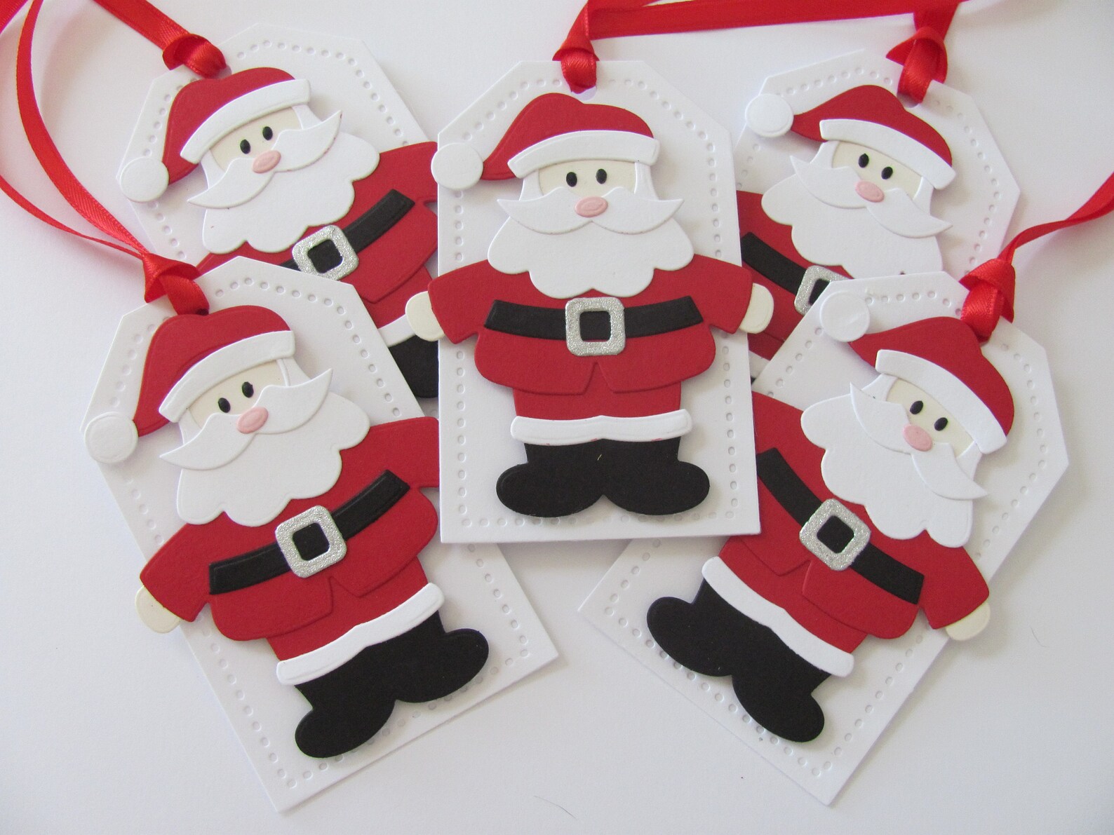 Handmade Santa Tags Christmas Tags Santa Gift Tags Holiday - Etsy