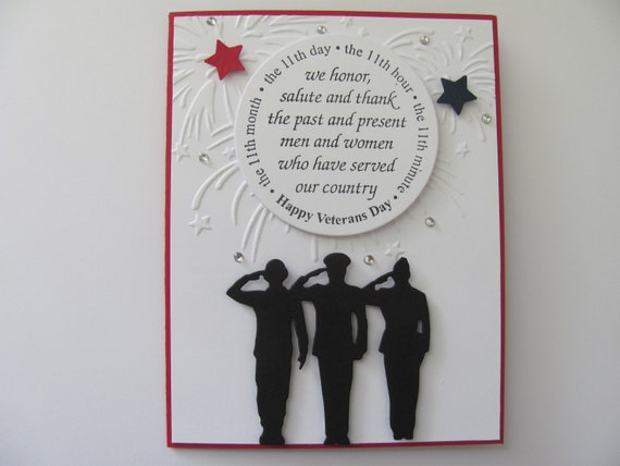 Veteran's Day Card Veterans Thank You Card Military - Etsy