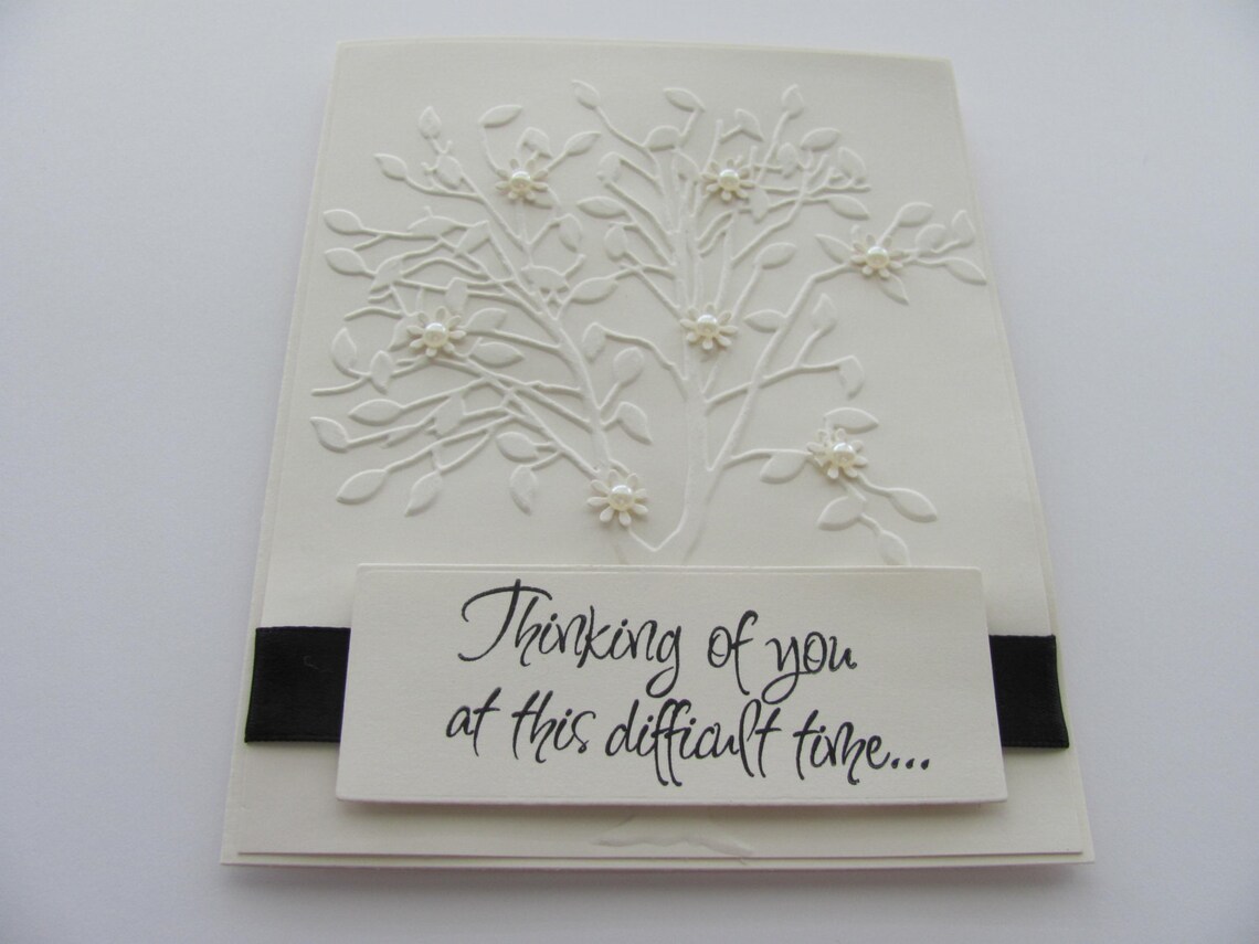 Handmade Sympathy Card Condolence Card Thinking of You Card | Etsy