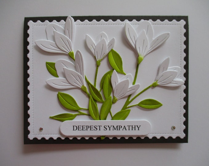 Deepest Sympathy Card, Condolence Card, Greeting Cards Handmade ...