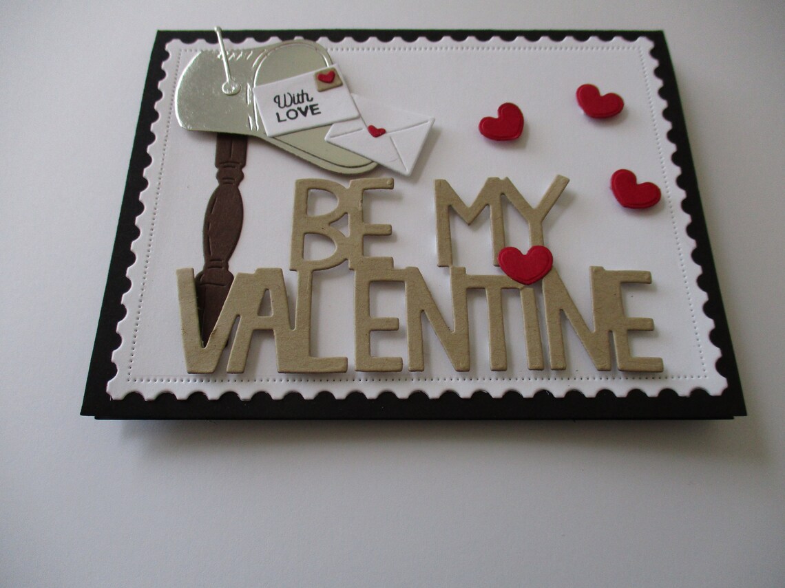 Valentine's Day Love Letter Card, Be My Valentine Card, Valentine's Day ...