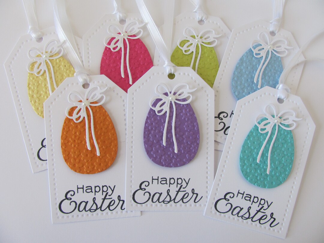 Easter Egg Gift Tags, Happy Easter Favor Tags, Easter Tags, Easter Egg ...