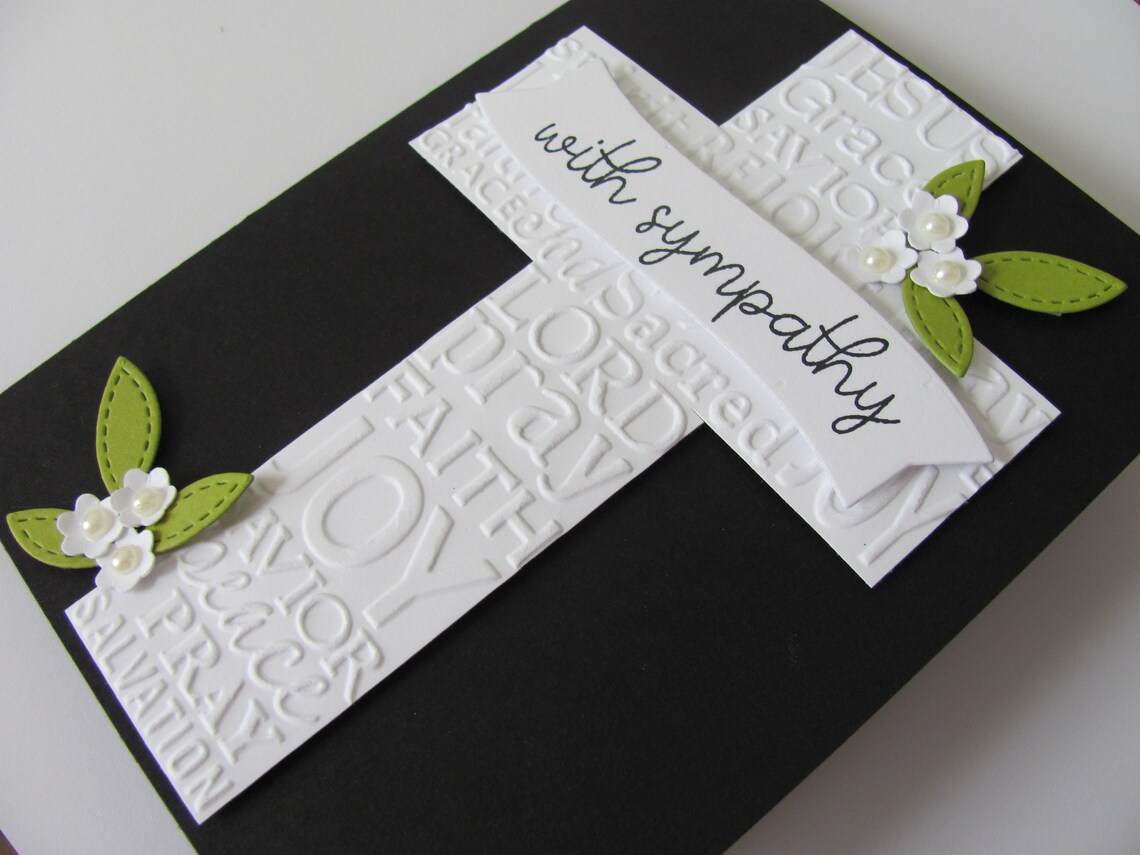 Handmade Sympathy Card, Greeting Cards, Condolence Card, Bereavement ...