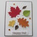 Happy Fall Card, Handmade Fall Card, Embossed Fall Card, Thanksgiving ...