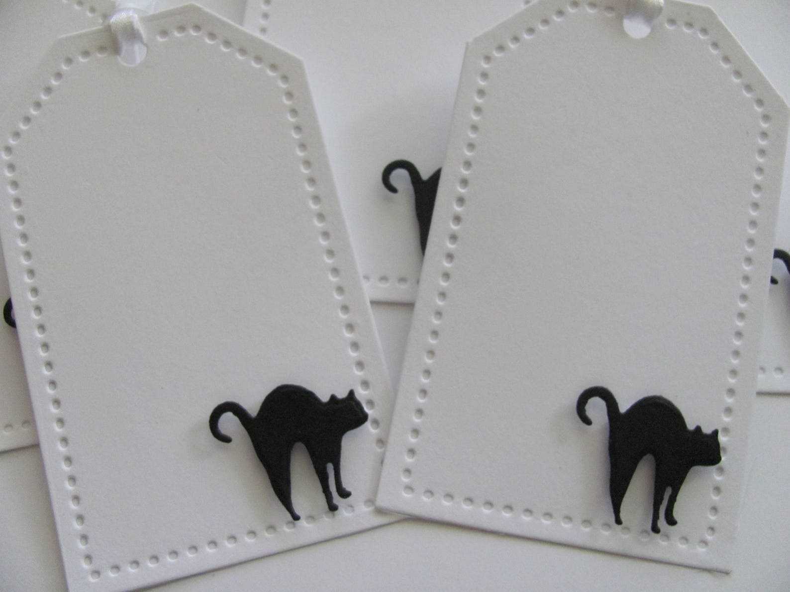 Halloween Black Cat Tags Halloween Favor Tags Cat Gift Tags - Etsy