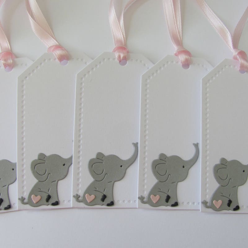 Elephant Favor Tag - Etsy