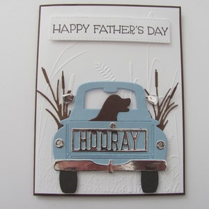 Fathers Day Truck Card, Handmade Father's Day Card, Truck Card, Happy ...