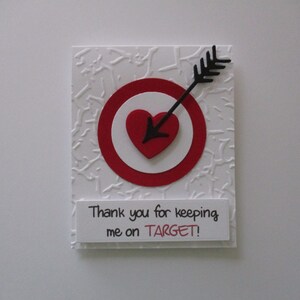 Teacher Valentine Gift Card Holder, Thank You for Keeping Me on Target ...