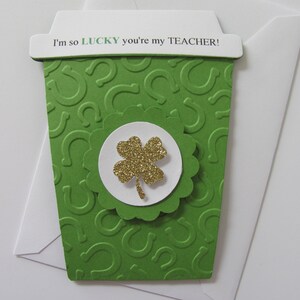 St. Patrick's Day Teacher Gift Card Holder, Coffee Cup Gift Card Holder ...