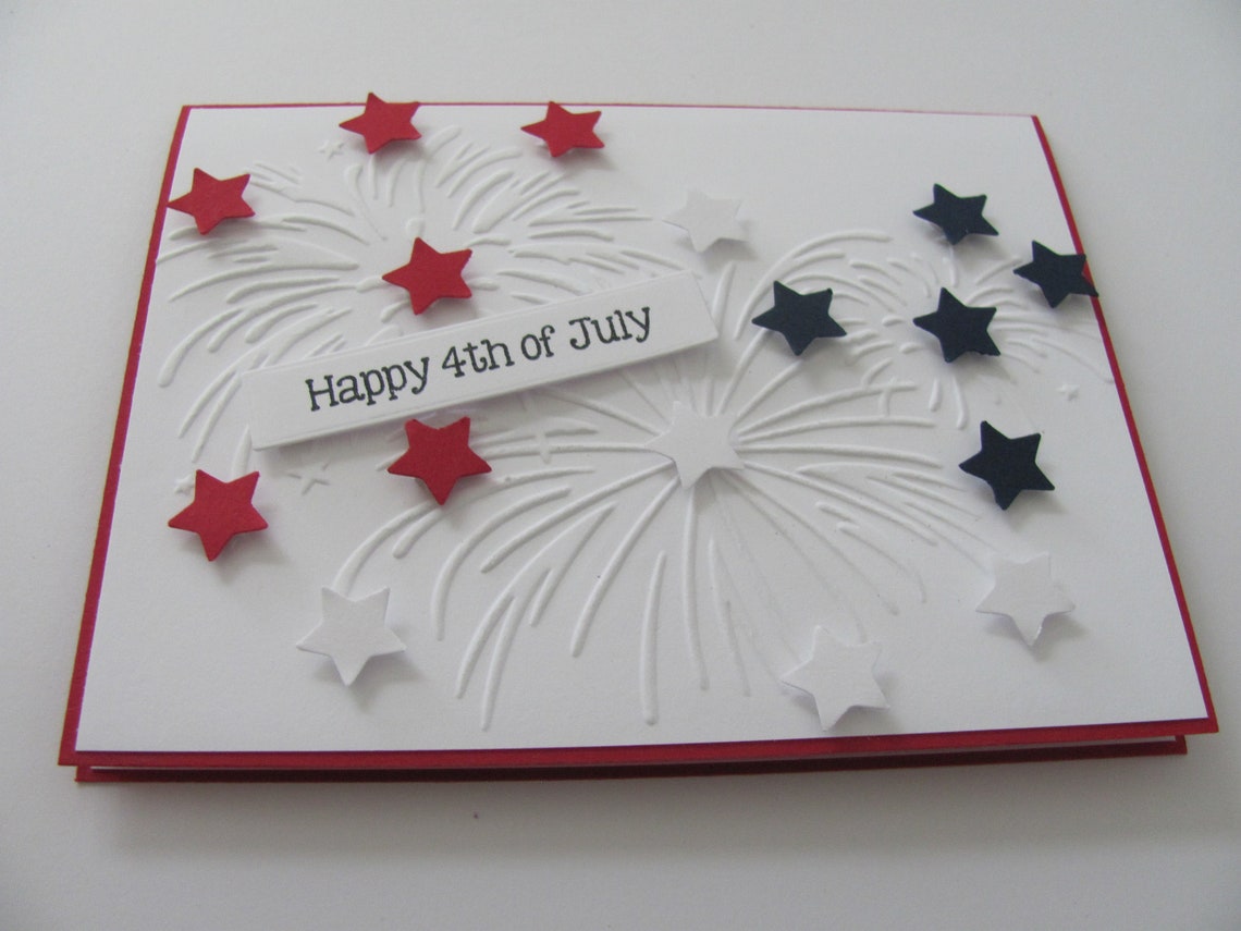 4th of July Card, Fourth of July, Patriotic Cards, Independence Day ...