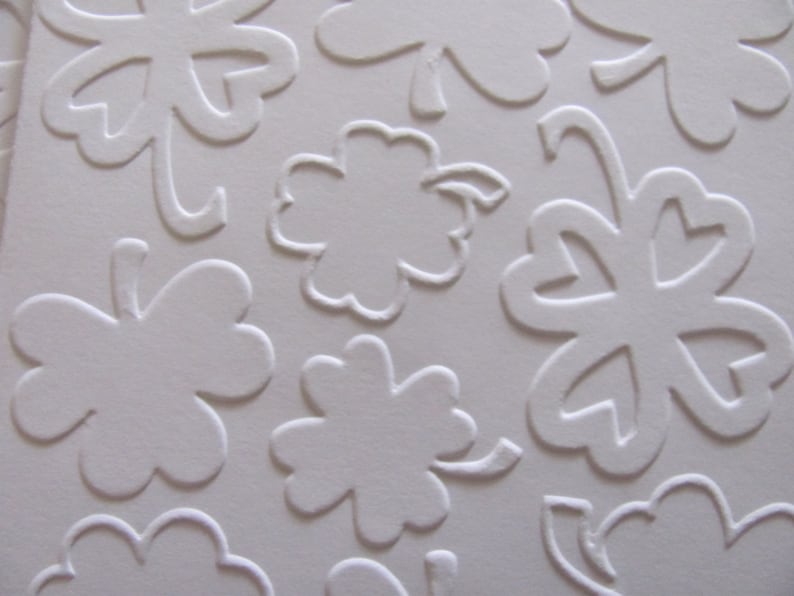 St. Patrick's Day Cards Four Leaf Clover Cards Clover | Etsy