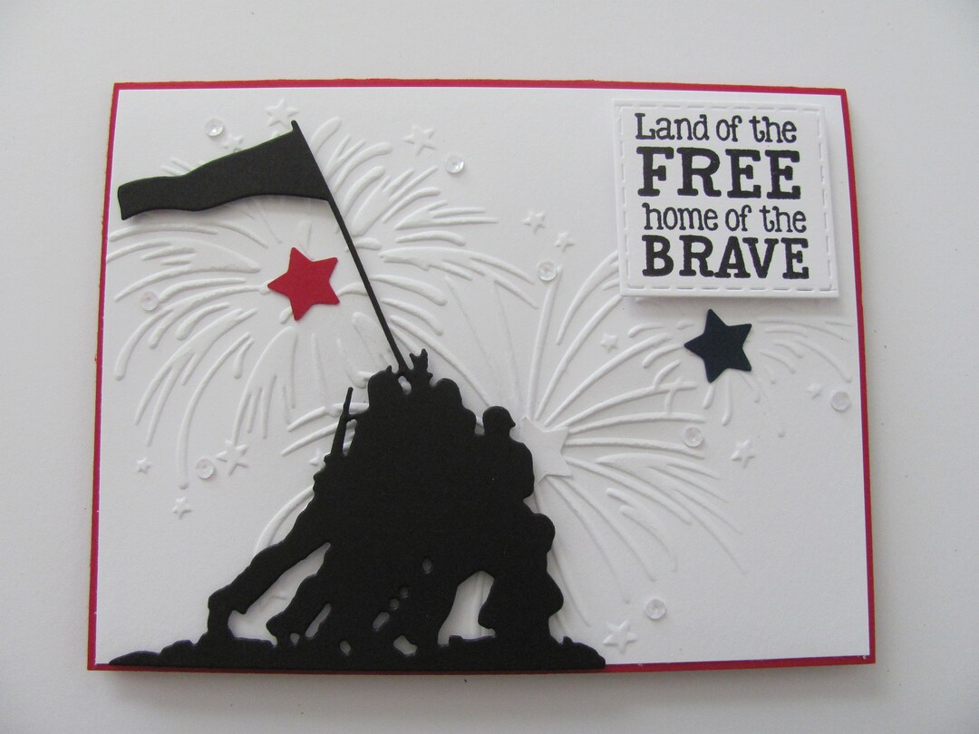 Patriotic Greeting Card, Veterans Day Card, Memorial Day Card, 4th of ...