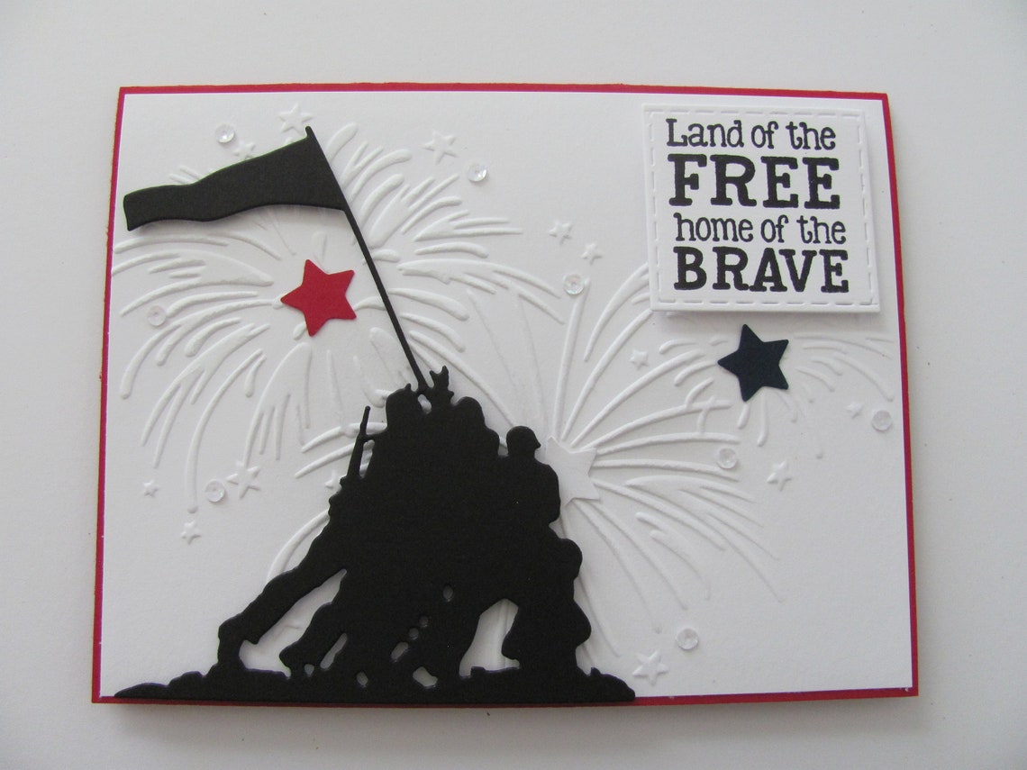 Patriotic Greeting Card: Veterans Day Card, Memorial Day Card, 4th of ...